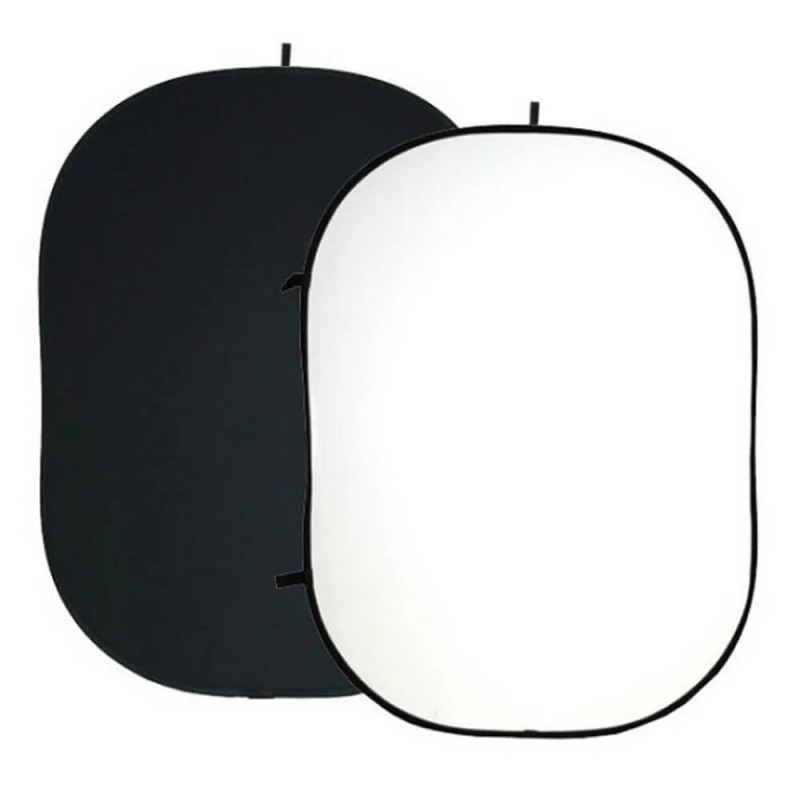 PixaPro Dual Side Collapsible 1.5x2m Background Board (Black/White)