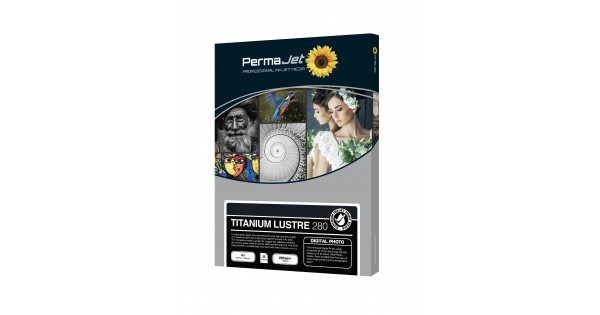 PermaJet Titanium Lustre (Silver Metalic paper) 280gsm pack of A3