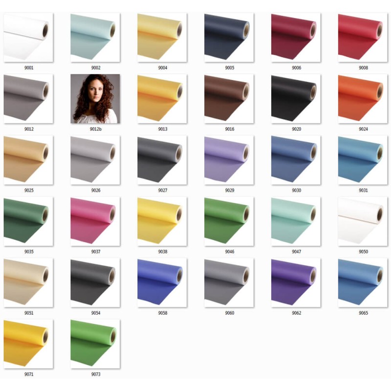Lastolite Black 2.72m x 11m Background Paper Roll 9020